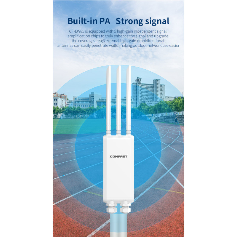 COMFAST CF-EW85 Outdoor Dual-Band 1300 Mbps Wi-Fi AC Access Point (IP66 ...